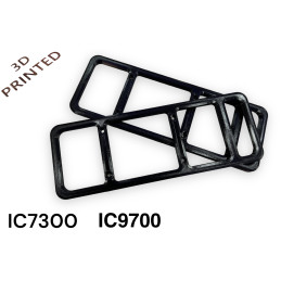 Sidebars Rails for ham radio ICOM IC-7300 IC-9700 Black