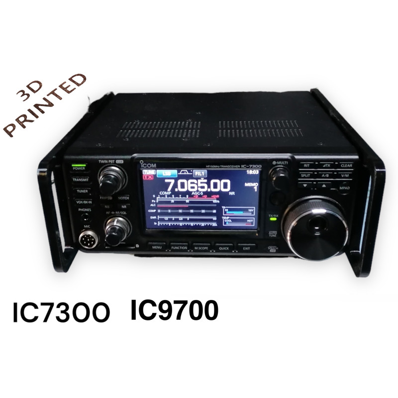 Sidebars Rails for ham radio ICOM IC-7300 IC-9700 Orange