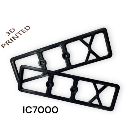 Sidebars / Rails For ICOM IC-7000 (Black)