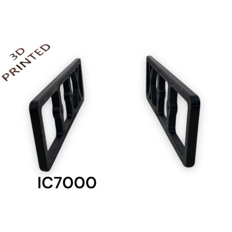 Sidebars / Rails For ICOM IC-7000 (Black)