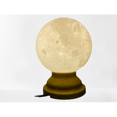 Lithophane Moon with personalized photo